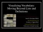 PPT - Visualizing Vocabulary with Your Students PowerPoint Presentation ...