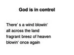 PPT - GOD IS IN CONTROL PowerPoint Presentation, free download - ID:6270981