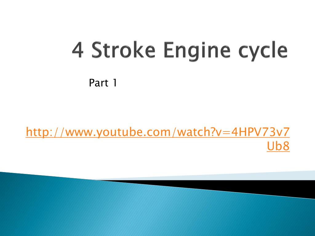 PPT - 4 Stroke Engine cycle PowerPoint Presentation, free download - ID ...