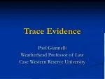 PPT - FORENSIC SCIENCE Trace Evidence Fiber as Evidence PowerPoint ...