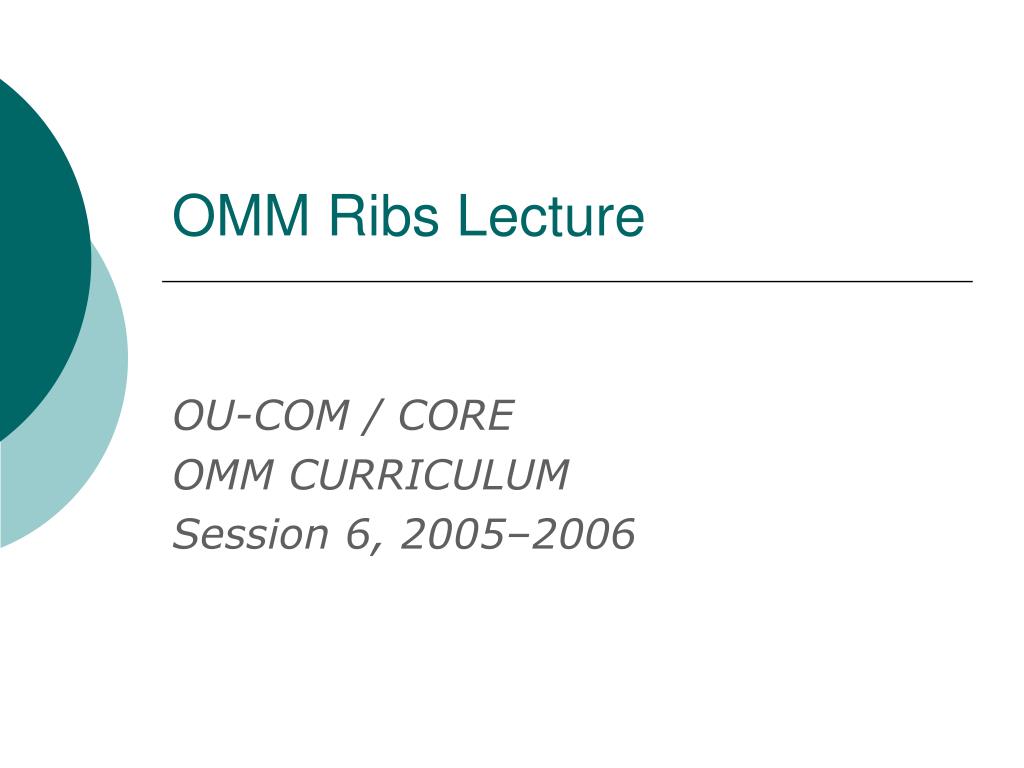 PPT - OMM Ribs Lecture PowerPoint Presentation, free download - ID:6762871