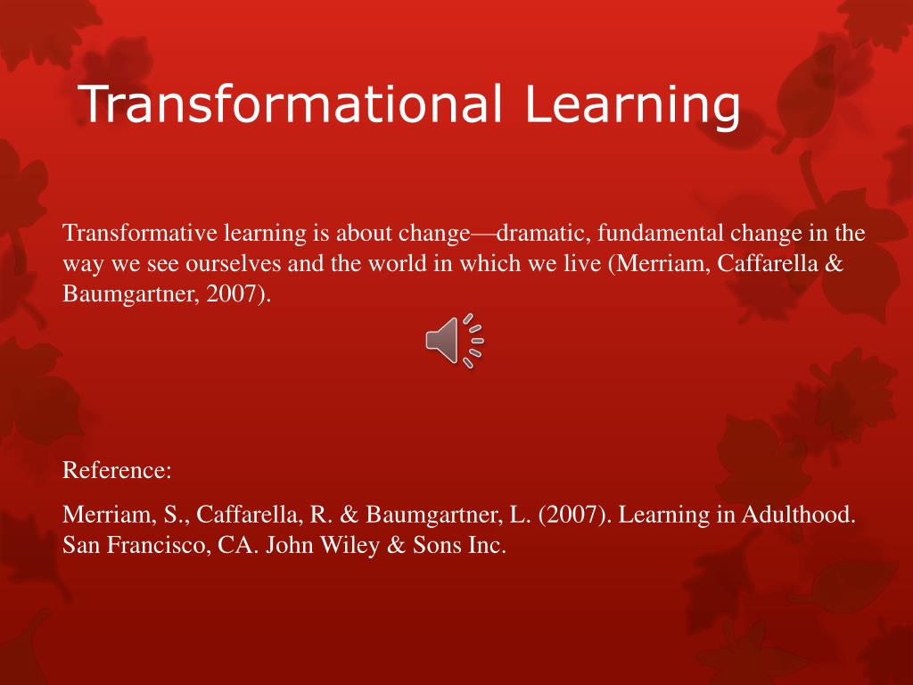 PPT - Transformational Learning PowerPoint Presentation, free download ...