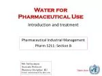 PPT - Pharmaceutical Water Systems PowerPoint Presentation, free ...