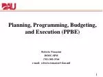 PPT - Planning, Programming, Budgeting, and Execution (PPBE) PowerPoint ...
