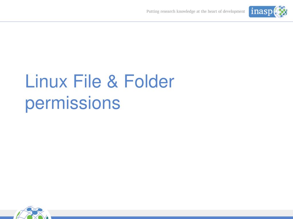 PPT - Linux File & Folder permissions PowerPoint Presentation, free ...