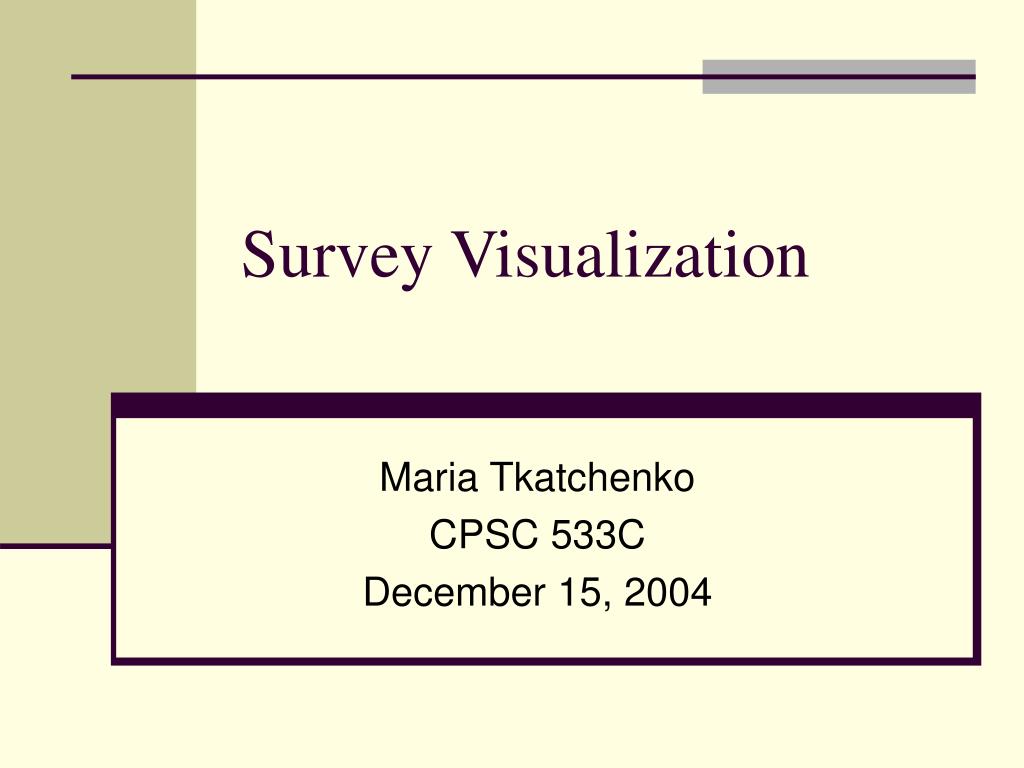 PPT - Survey Visualization PowerPoint Presentation, free download - ID ...