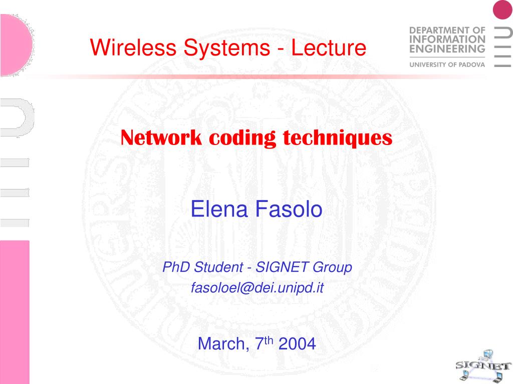 Ppt Network Coding Techniques Powerpoint Presentation Free Download Id 6771882