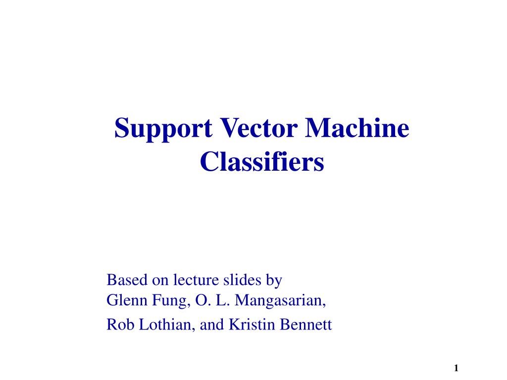 PPT - Support Vector Machine Classifiers PowerPoint Presentation, free download - ID:6772277