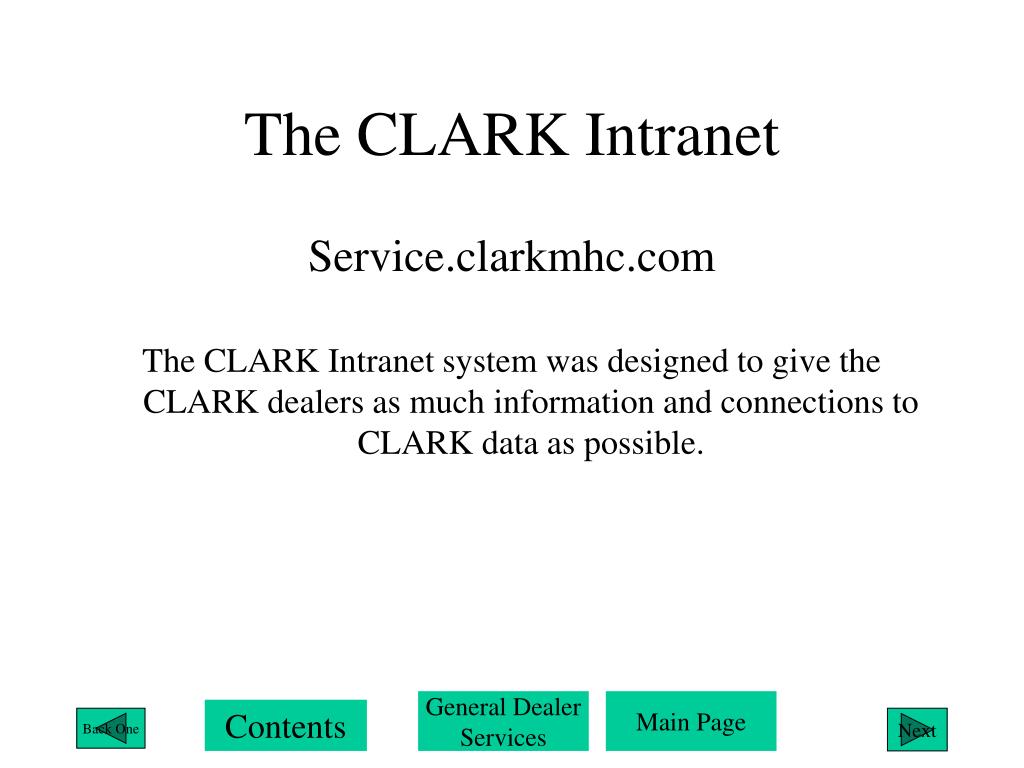 PPT - The CLARK Intranet PowerPoint Presentation, free download - ID ...