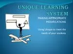 PPT - Unique Learning System PowerPoint Presentation, free download ...