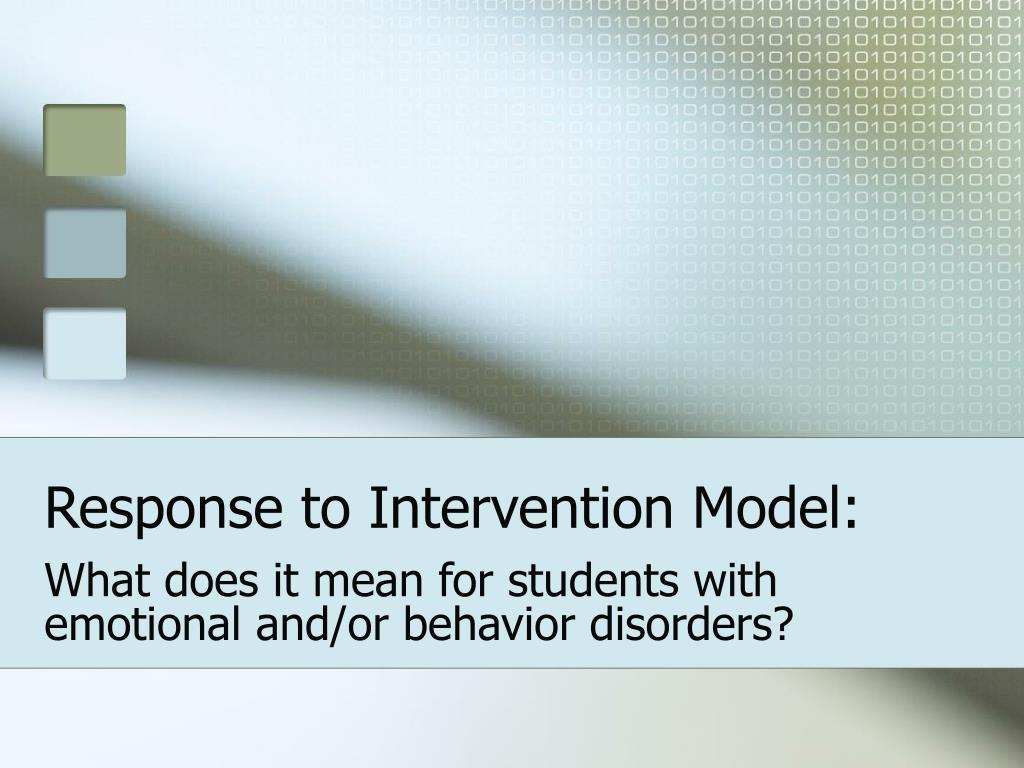 PPT - Response to Intervention Model: PowerPoint Presentation, free ...