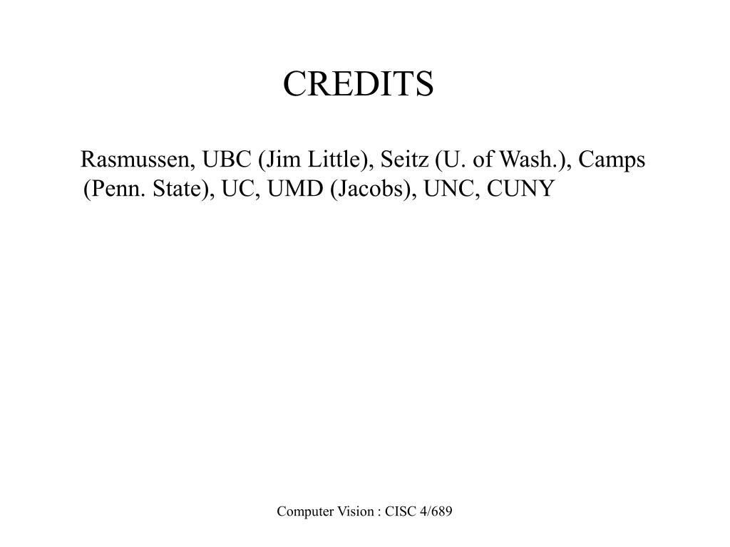 PPT - CREDITS PowerPoint Presentation, free download - ID:6781309