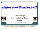 PPT - High-level Synthesis Scheduling, Allocation, Assignment ...