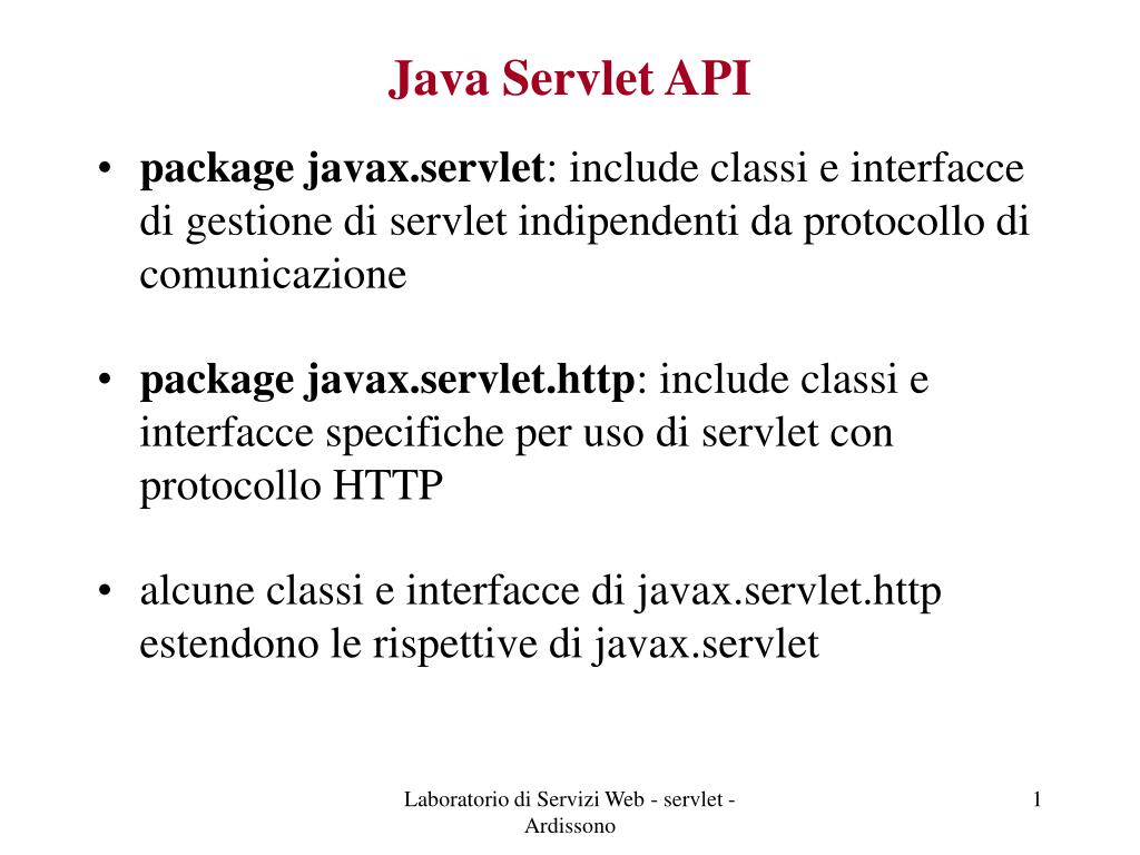 PPT - Java Servlet API PowerPoint Presentation, free download - ID:6782994