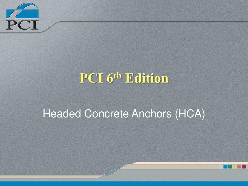 PPT - PCI 6 th Edition PowerPoint Presentation, free download - ID:6785220
