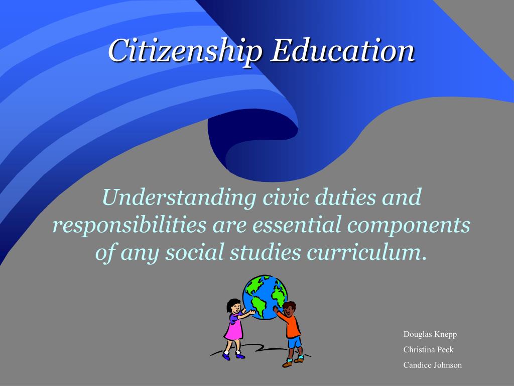 PPT - Citizenship Education PowerPoint Presentation, free download - ID ...