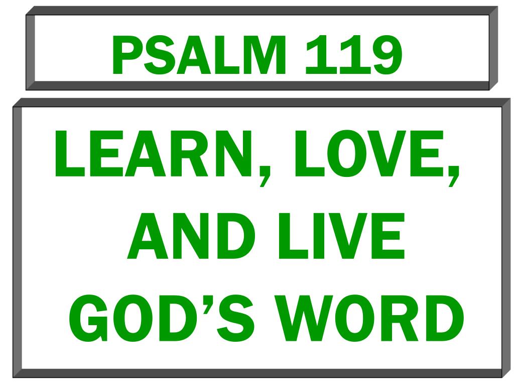 PPT - PSALM 119 PowerPoint Presentation, free download - ID:6788304
