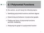 PPT - 5.1 Polynomial Functions PowerPoint Presentation, free download - ID:4845270