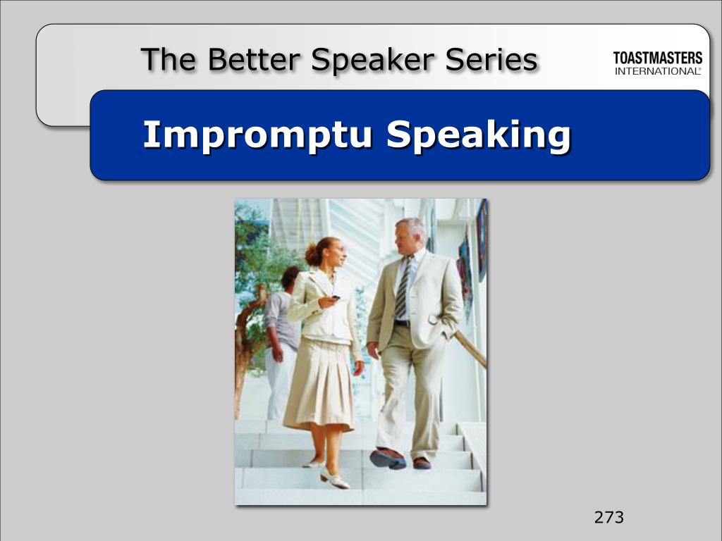PPT - Impromptu Speaking PowerPoint Presentation, free download - ID ...