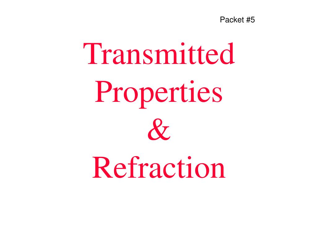 PPT - Understanding Wave Transmission and Refraction PowerPoint ...