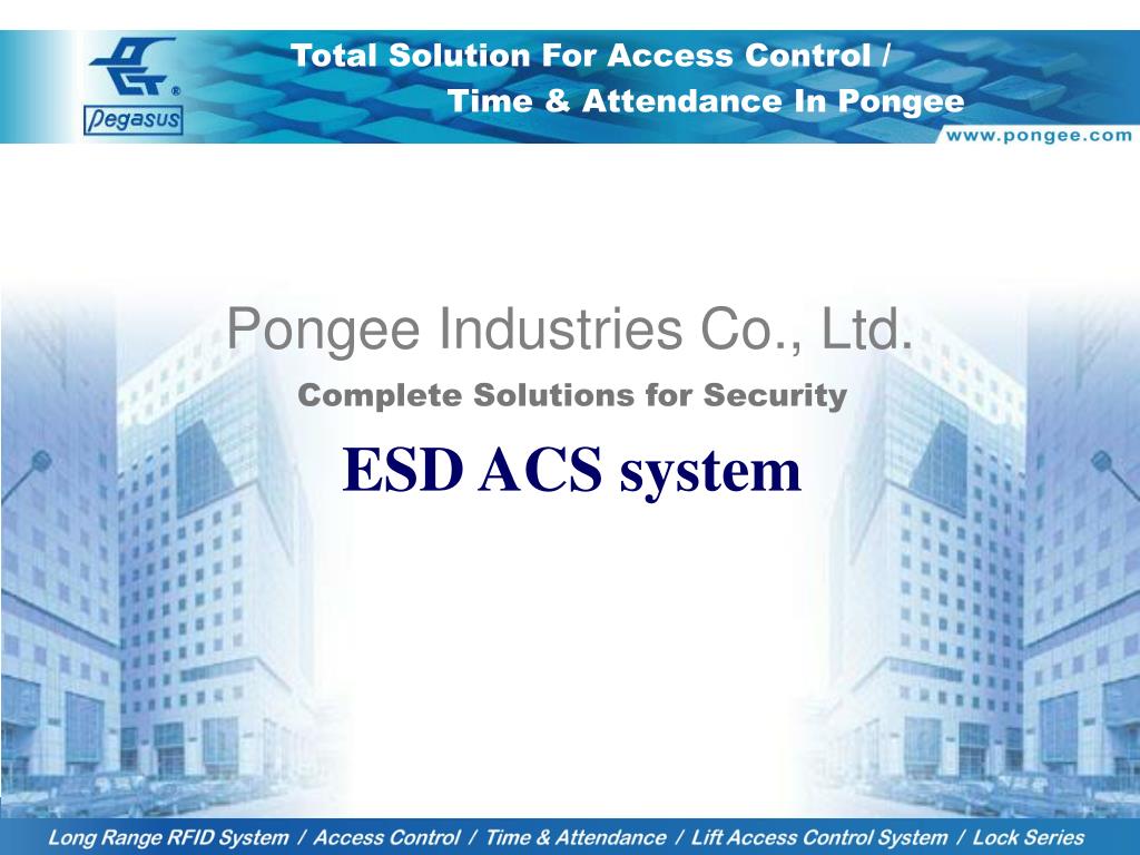 PPT - Complete Solutions for Security ESD ACS system PowerPoint ...