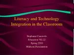 PPT - Making Connections: Balanced Literacy and Technology Integration ...