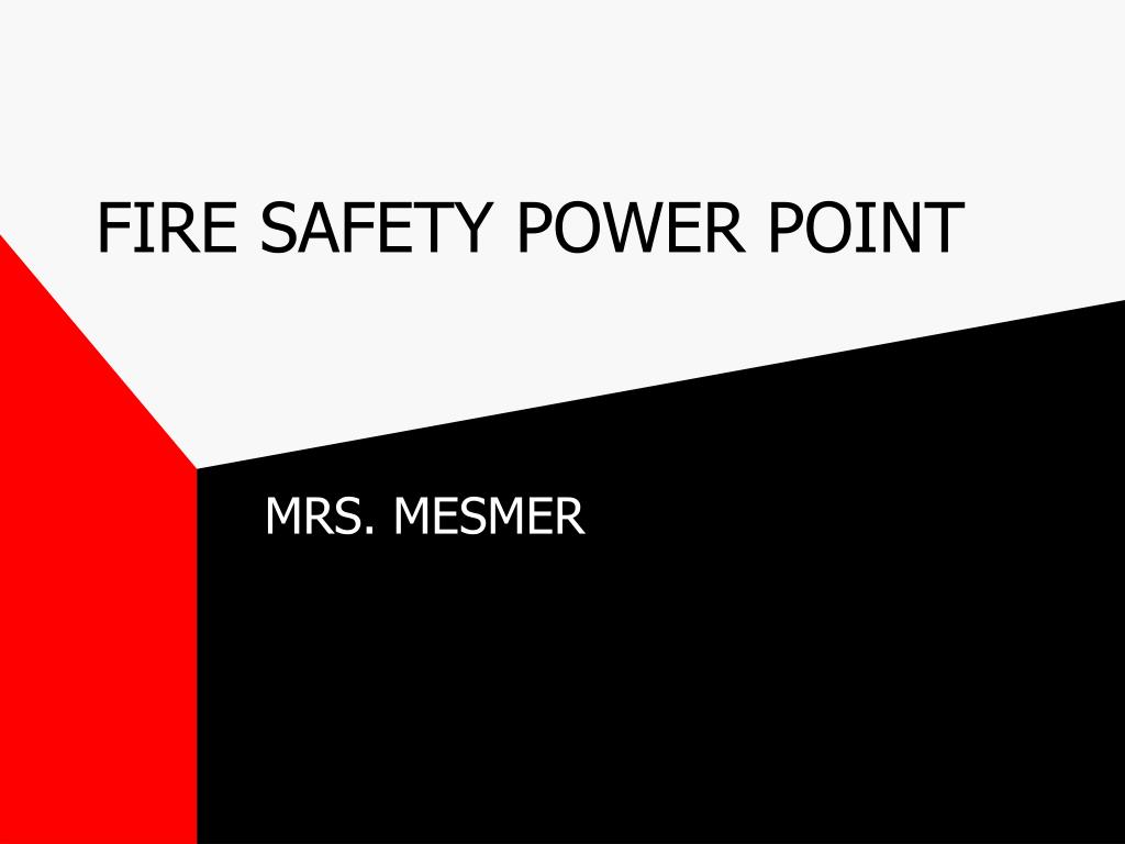 PPT - FIRE SAFETY POWER POINT PowerPoint Presentation, free download ...