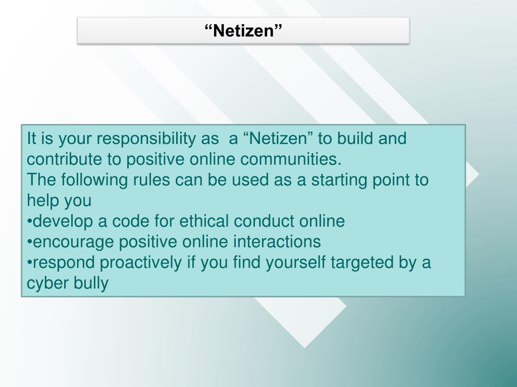 PPT - “Netizen” PowerPoint Presentation, free download - ID:6791221
