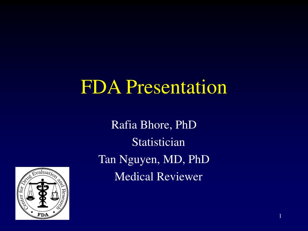 PPT - FDA Presentation PowerPoint Presentation, free download - ID:6791425
