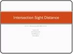 PPT - Intersection Sight Distance Case C1 Ryan Miller CE 480 10/19/10 ...