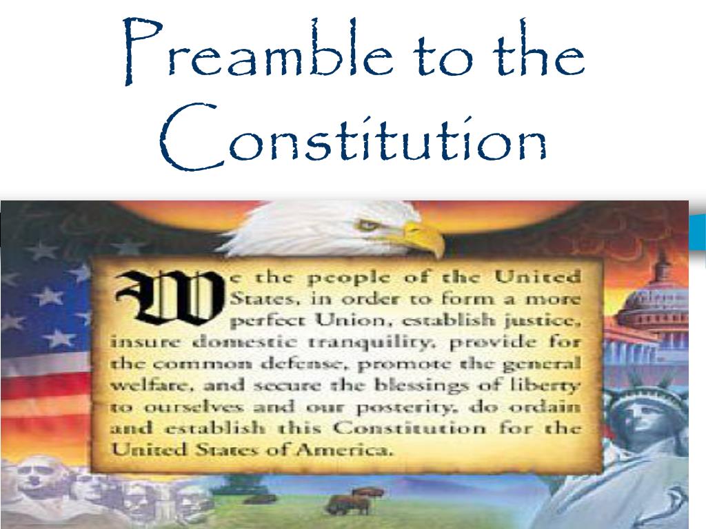 PPT - Preamble to the Constitution PowerPoint Presentation, free ...