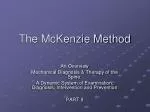 PPT - The McKenzie Method PowerPoint Presentation, free download - ID ...