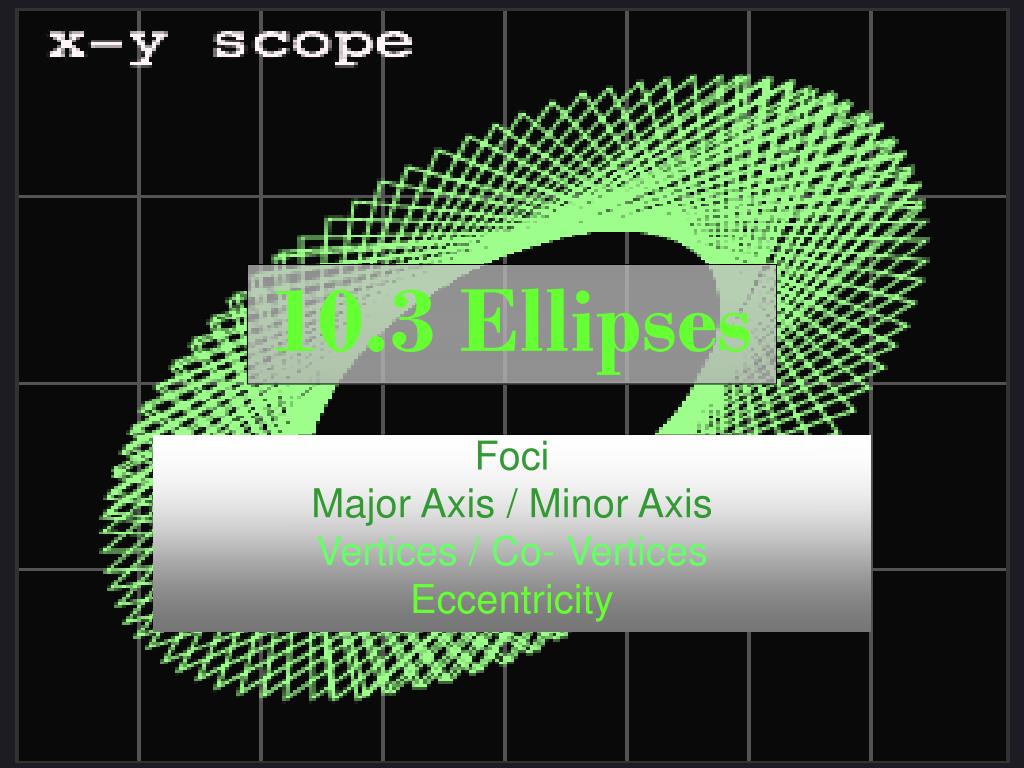 PPT - 10.3 Ellipses PowerPoint Presentation, free download - ID:6793031