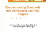 PPT - Deconstructing Standards PowerPoint Presentation, free download ...