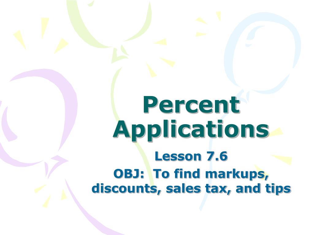 PPT - Percent Applications PowerPoint Presentation, free download - ID ...