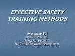 PPT - Effective Training Methods for Online Learning Programs ...