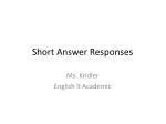 PPT - Short Answer Questions PowerPoint Presentation, free download ...
