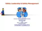 PPT - Safety Leadership PowerPoint Presentation, free download - ID:7024562