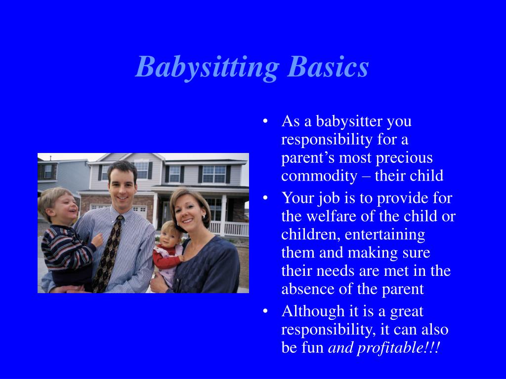 PPT - Babysitting Basics PowerPoint Presentation, free download - ID ...