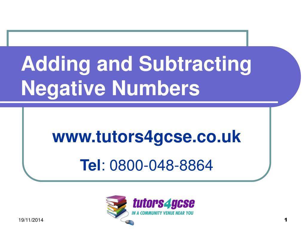 PPT - Adding and Subtracting Negative Numbers PowerPoint Presentation ...