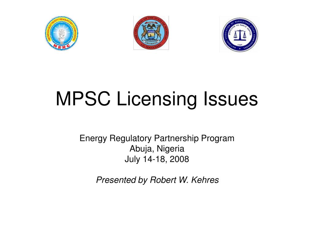 PPT - MPSC Licensing Issues PowerPoint Presentation, free download - ID ...