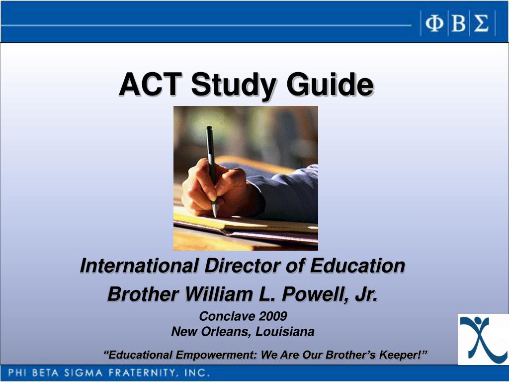 PPT - ACT Study Guide PowerPoint Presentation, free download - ID:6804856