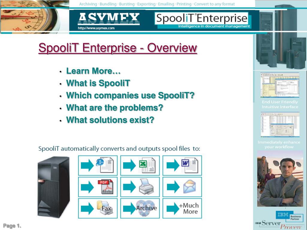 PPT - SpooliT Enterprise - Overview PowerPoint Presentation, free ...