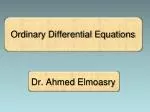 PPT - PART 7 Ordinary Differential Equations ODEs PowerPoint ...