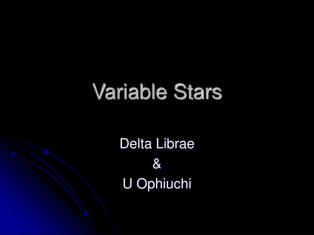 PPT - Variable Stars PowerPoint Presentation, free download - ID:6809115