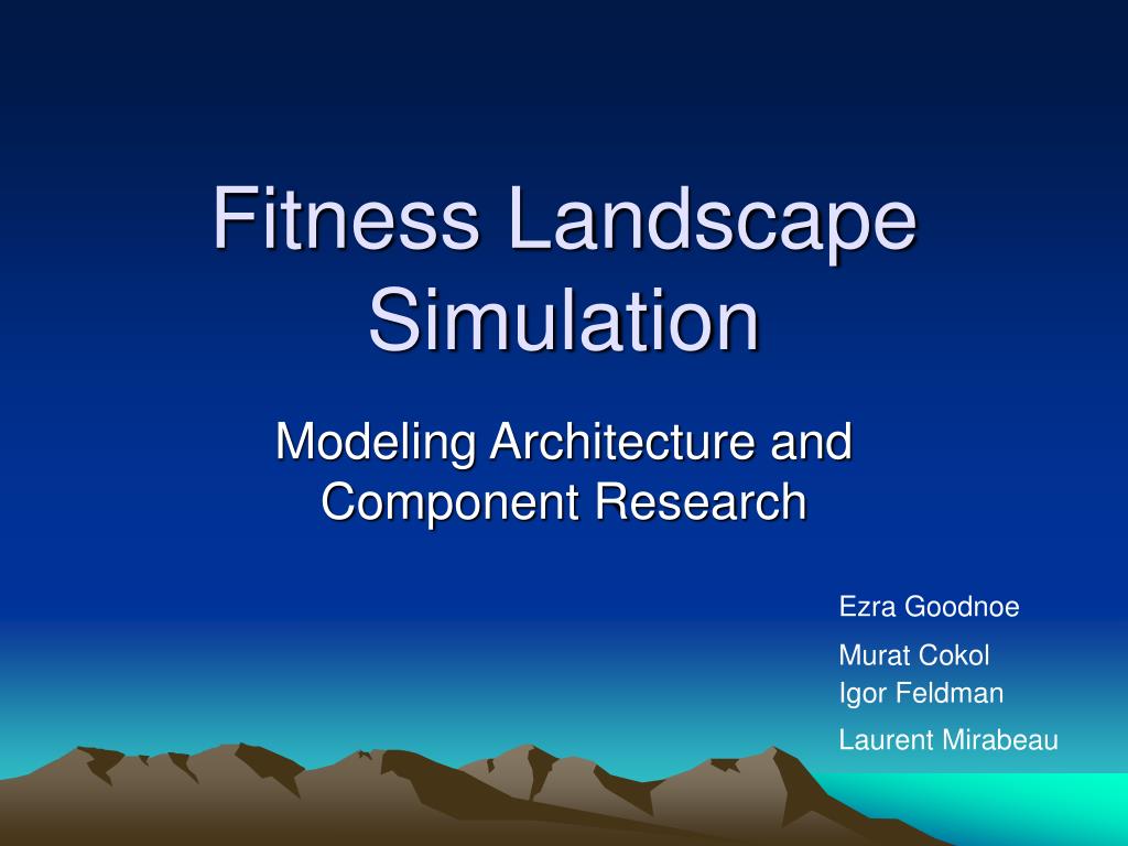 PPT - Fitness Landscape Simulation PowerPoint Presentation, free ...