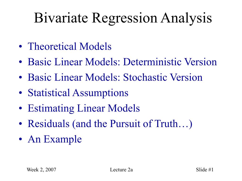 PPT - Bivariate Regression Analysis PowerPoint Presentation, free ...
