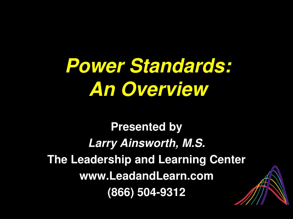 PPT - Power Standards: An Overview PowerPoint Presentation, free ...