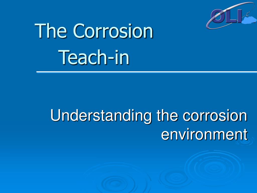 PPT - Understanding the corrosion environment PowerPoint Presentation ...