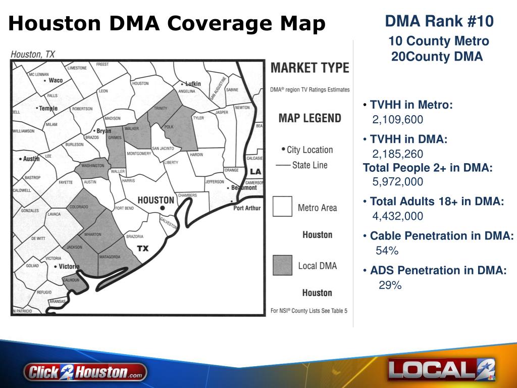 PPT - Houston DMA Coverage Map PowerPoint Presentation, free download ...